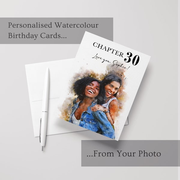 Watercolour Cards Etsy Uk