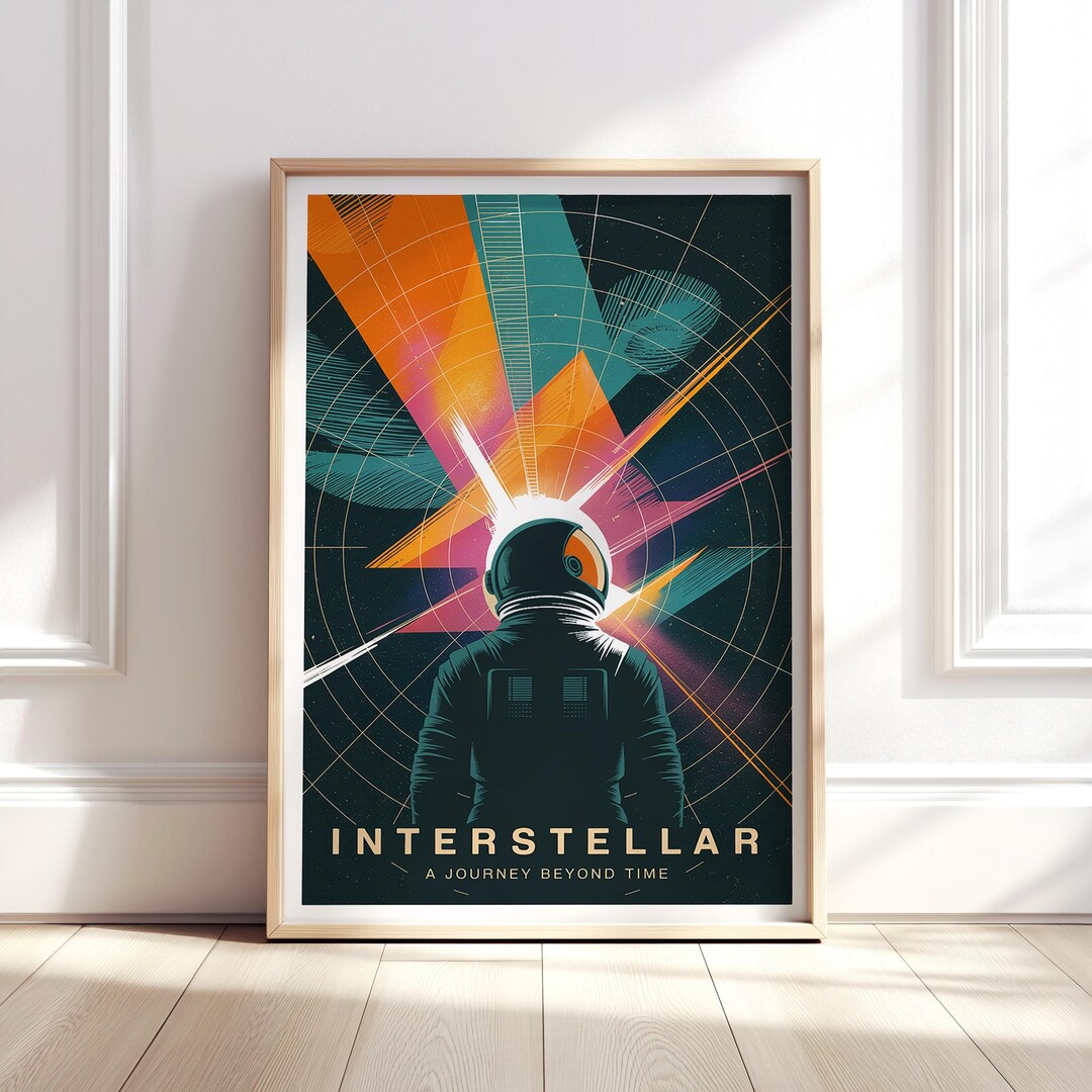 Interstellar Poster in an Inspired Swiss Mid-century Graphic Design ...
