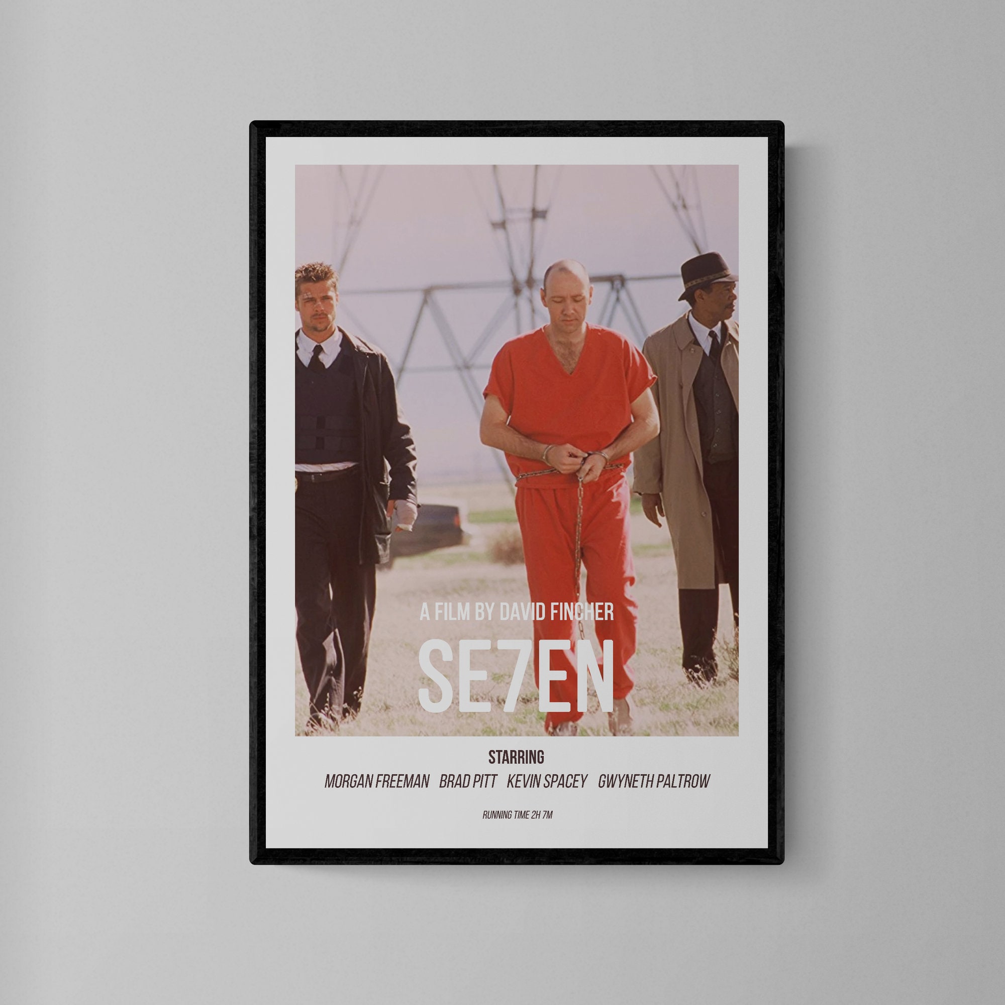 Se7en Inspired Modern Movie Poster Film Art Wall Art - Etsy UK
