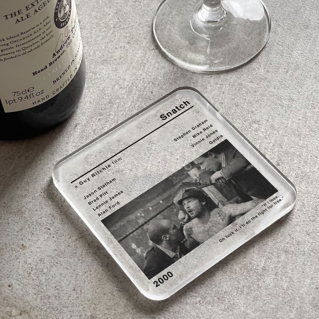Snatch Movie Film Coaster Home Cinema Decor Gift for Him Birthday ...