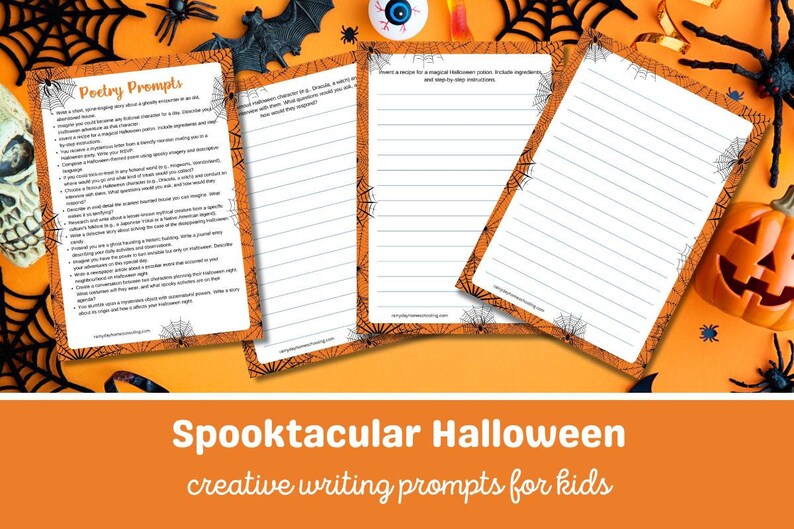 Halloween Creative Writing Prompts for Kids - Etsy