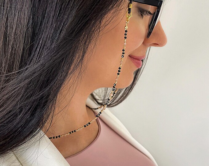 Eyeglasses Chain, Reading Glasses Holder, Sunglasses Holder, Pick Your Colors and Design ...