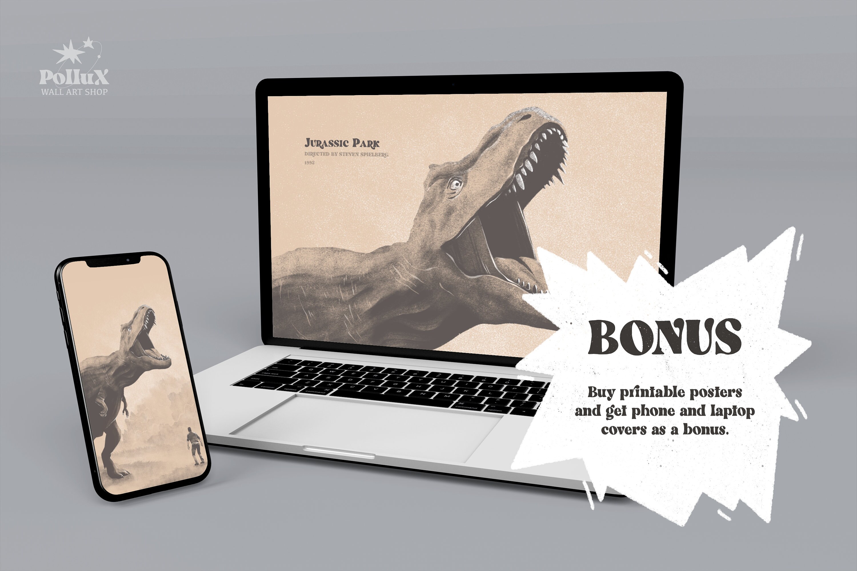 Jurassic Park minimalist movie poste sold by Stuck Sela | SKU 4460944 ...