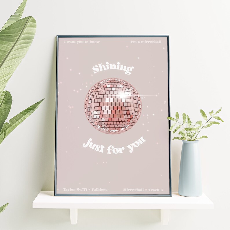 Taylor Swift Print, Taylor Swift Wall Art, Taylor Swift Mirrorball ... Taylor Swift Print, Taylor Swift Wall Art, Taylor Swift Mirrorball ...