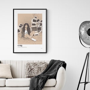 SZA Poster With the CTRL Album Cover Art is the Best Music - Etsy
