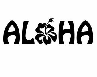 Aloha Decal Aloha Sticker Aloha Pineapple Decal Vinyl - Etsy