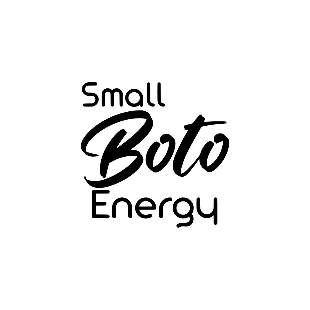 Small Boto Energy Sticker, Permanent Adhesive Vinyl Decal, Car Window ...