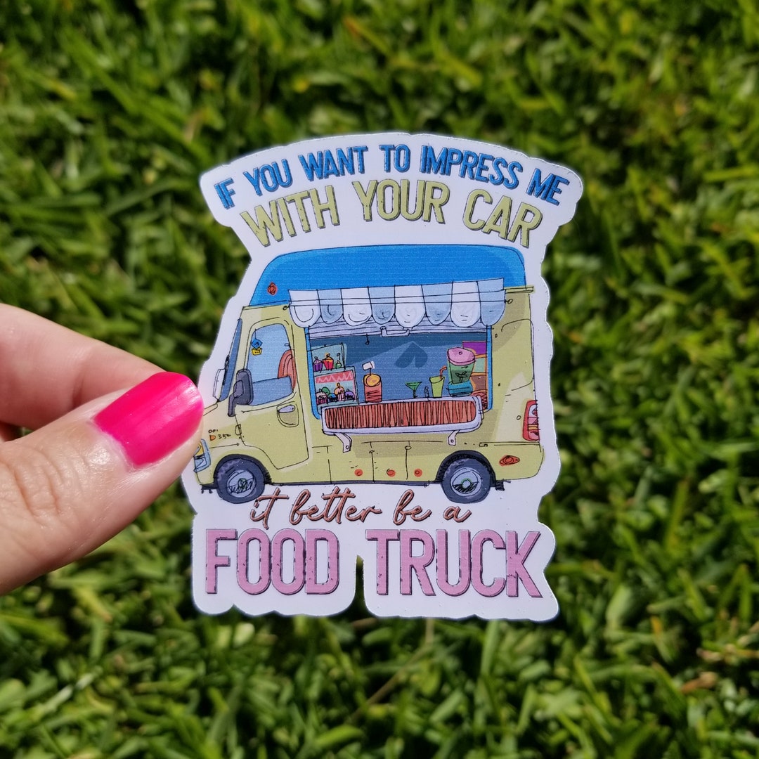 Food Truck Sticker 3 Inch Weatherproof Water Bottle Sticker - Etsy