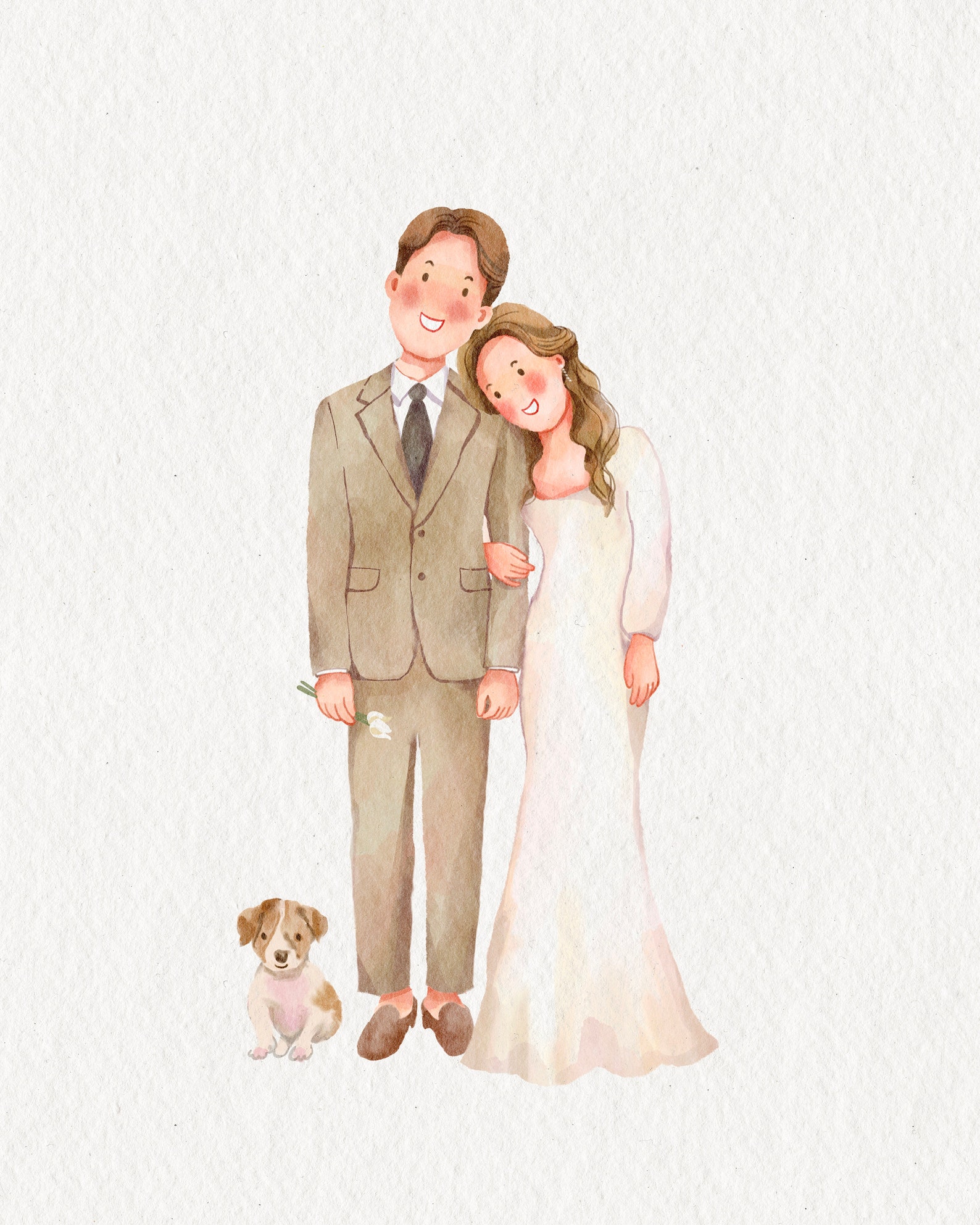 Custom Wedding Portrait Custom Couple Portrait Illustration | Etsy