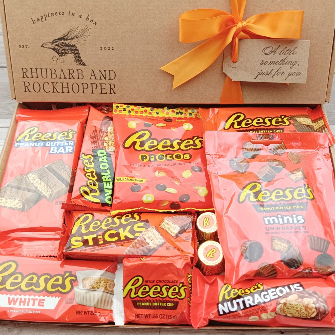 Reeses Peanut Butter Chocolate Gift Box Chocolate Hamper Personalised ...