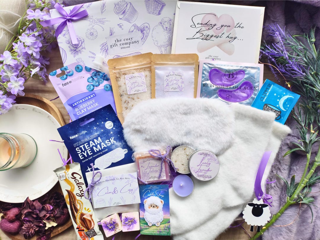 SLEEP PAMPER HAMPER: Relaxation Box | Sleep Well Gift Box for Her | De ...