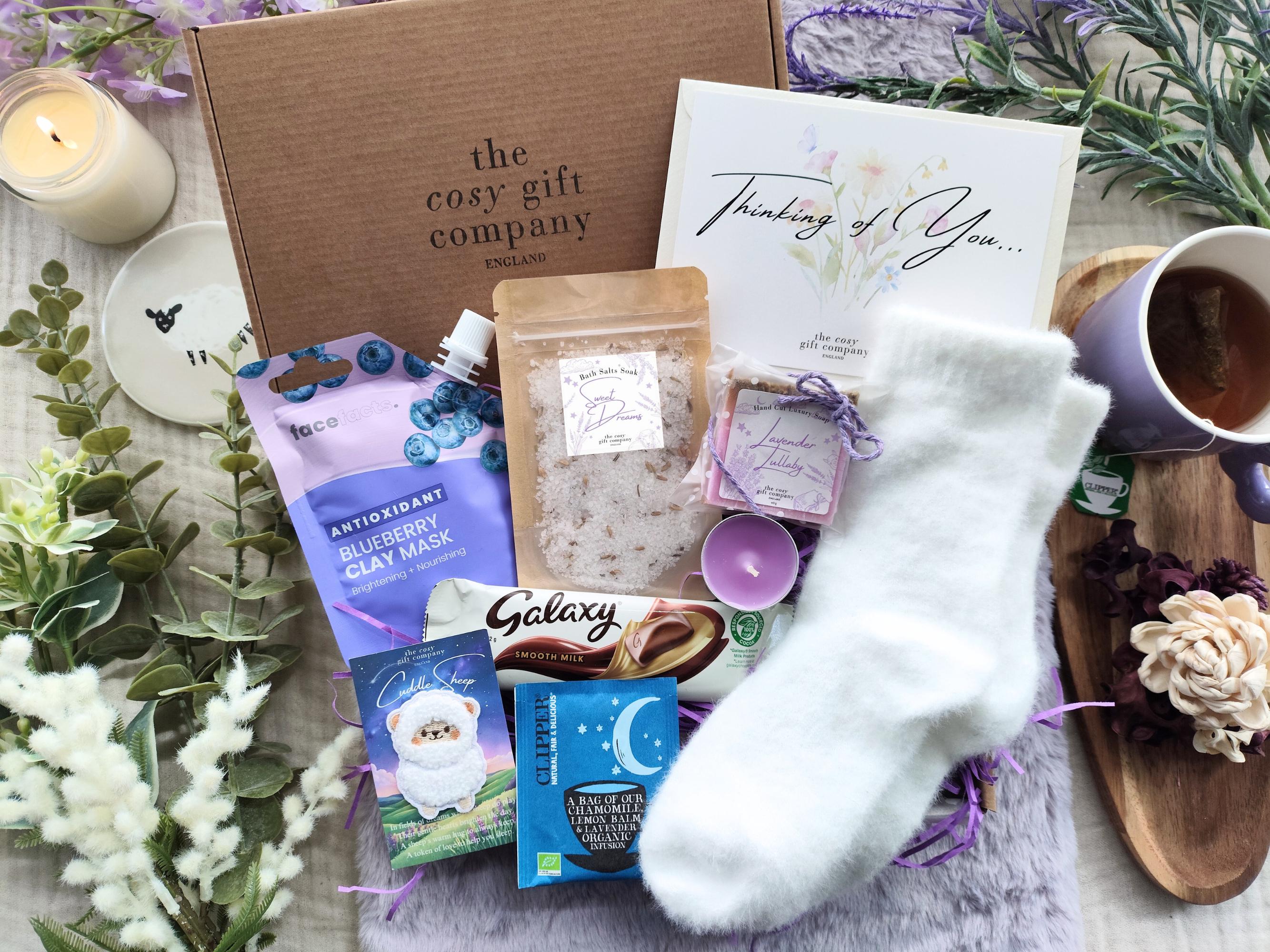 SLEEP PAMPER HAMPER: Relaxation Box | Sleep Well Gift Box for Her | De ...