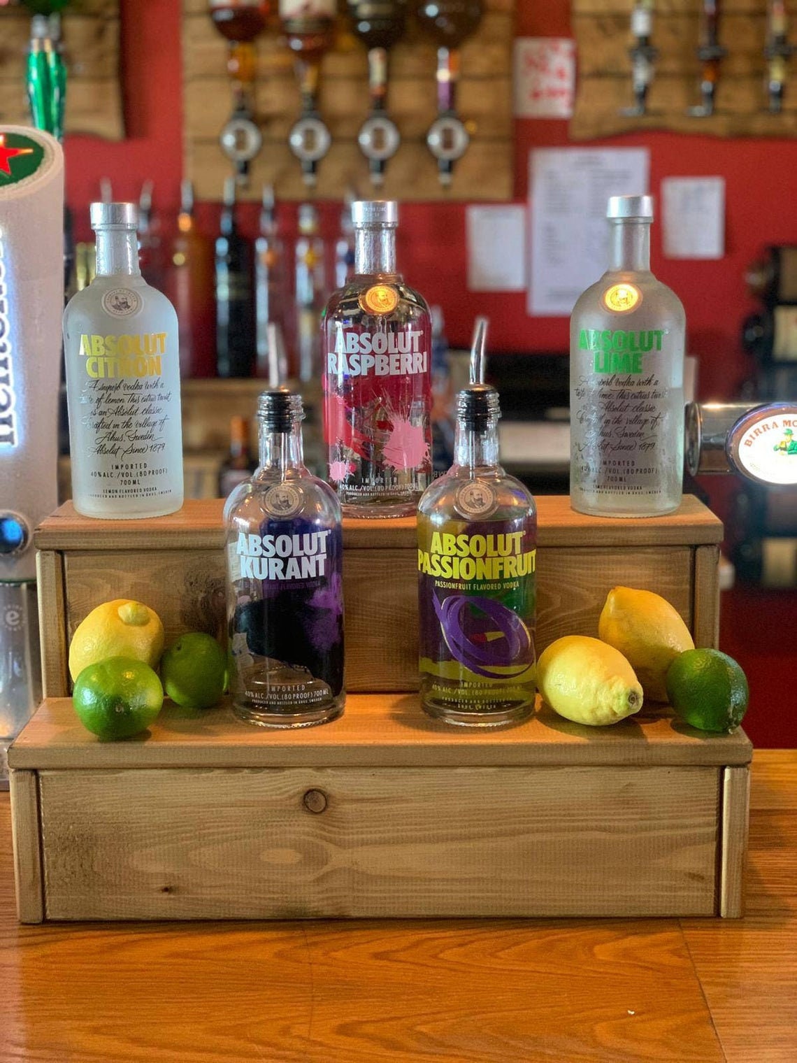 Reclaimed Spirit Liquor Tiered Display Shelf Wood Bottle - Etsy UK