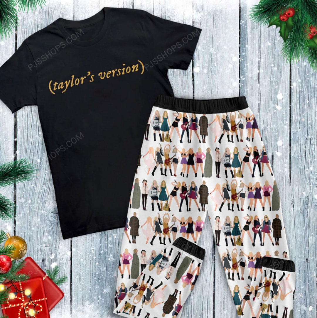 Taylor Version Pajamas Set, Personalized Family Pajamas, Family ...