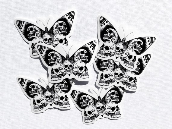 Wall Décor Moth vinyl sticker Floral Moth Winged Wonder Moth Sticker ...