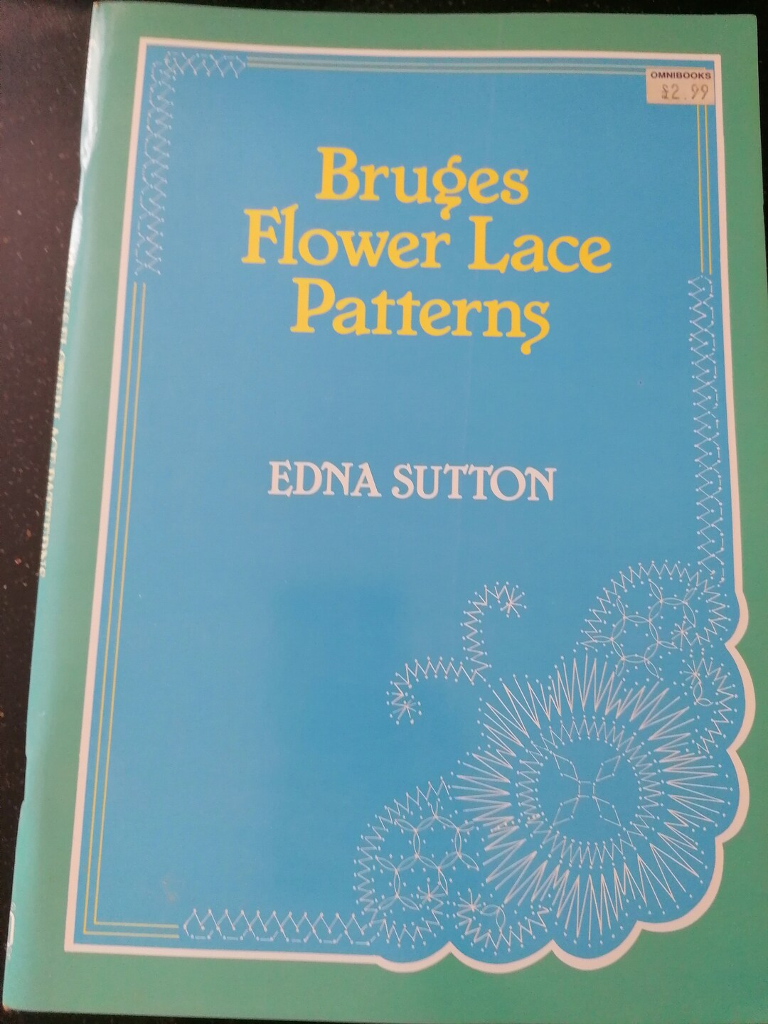 Bruges Flower Lace Patterns by Edna Sutton 1988 1st Ed Book Dryad Press ...