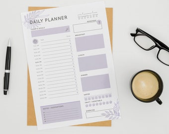 Hourly Daily Planner, Instant Download, Useful Daily Planner Printable ...