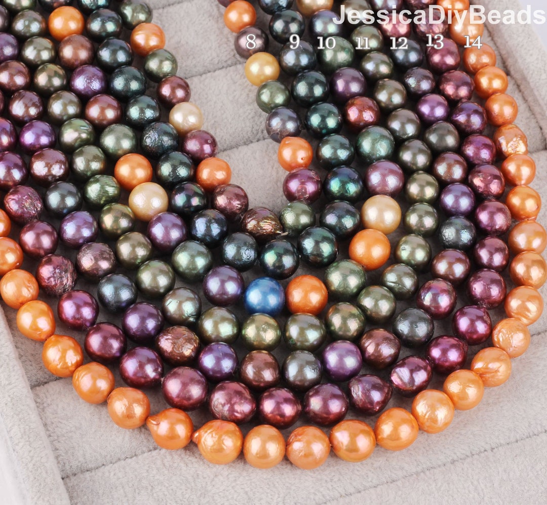 10-12mm Edison Freshwater Pearl Beads,Edison Round Pearl ,Loose Pearls ...