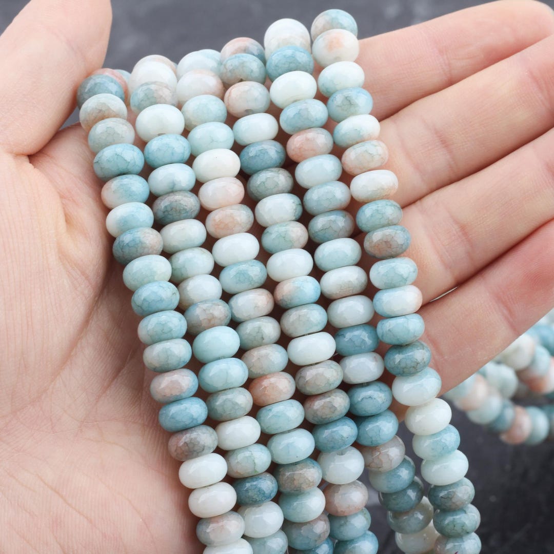 30 Inches-5x8 Mm Mix Color Circular Abacus Beads,loose Beads,rondelle ...