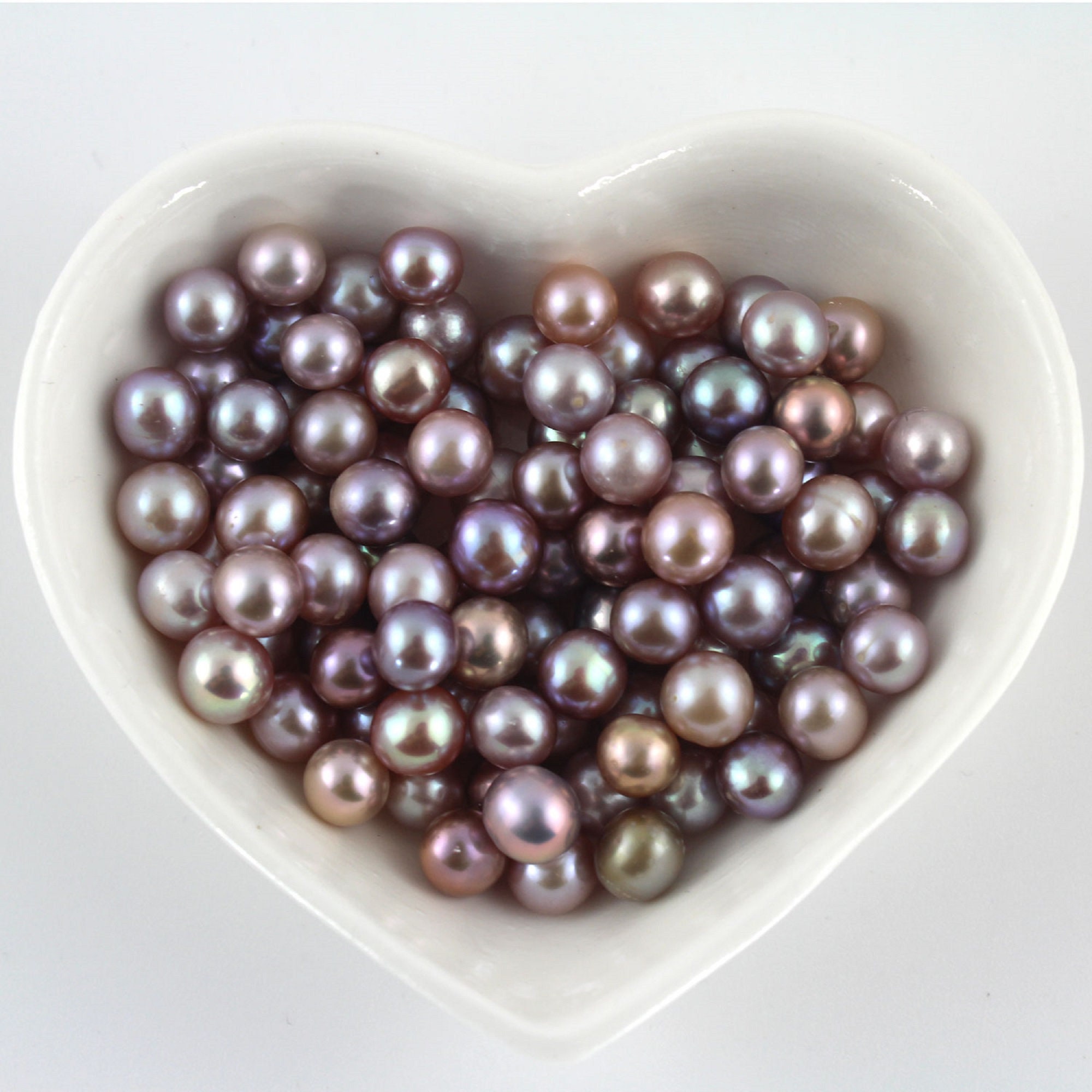 6-8mm Undrilled Round Loose Round Pearls,genuine Freshwater Pearls ,no ...