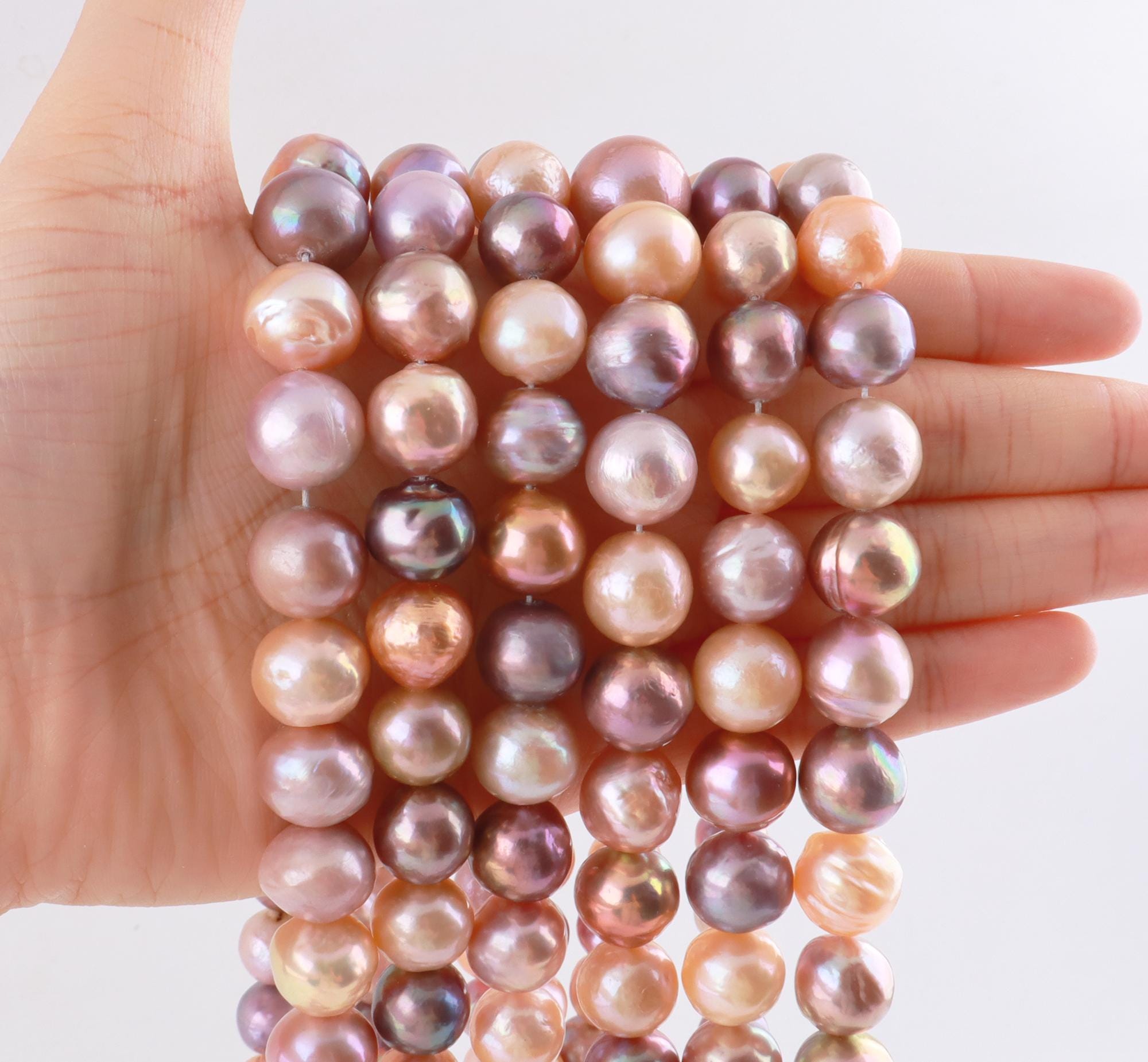 10-11 Mm Edison Round Pearl Beads, Good Quality Natural Edison Pearl ...