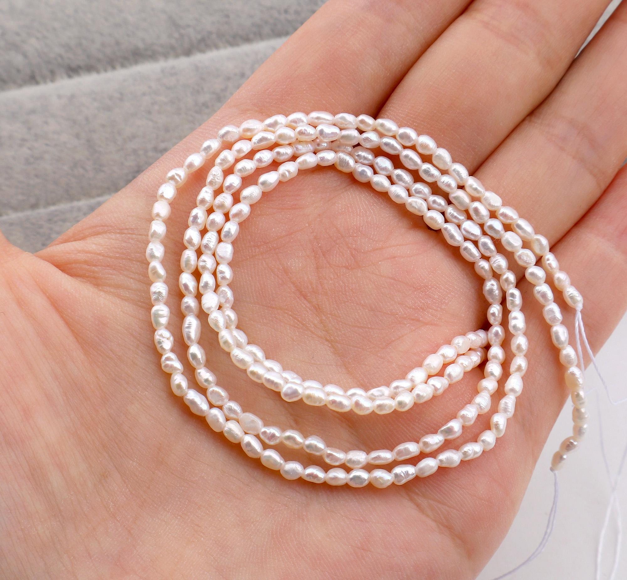 2.5-3mmnatural White Small Seed Pearl Beads,wholesale Natural ...
