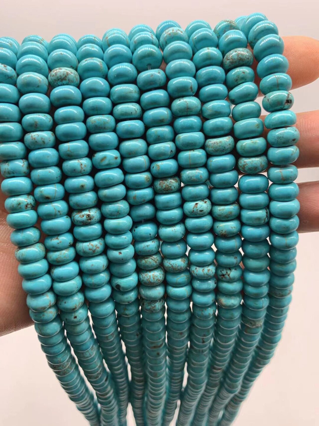 5x8mm Smooth Circular Gemstone Beads,gradient Color Beads,wholesale ...