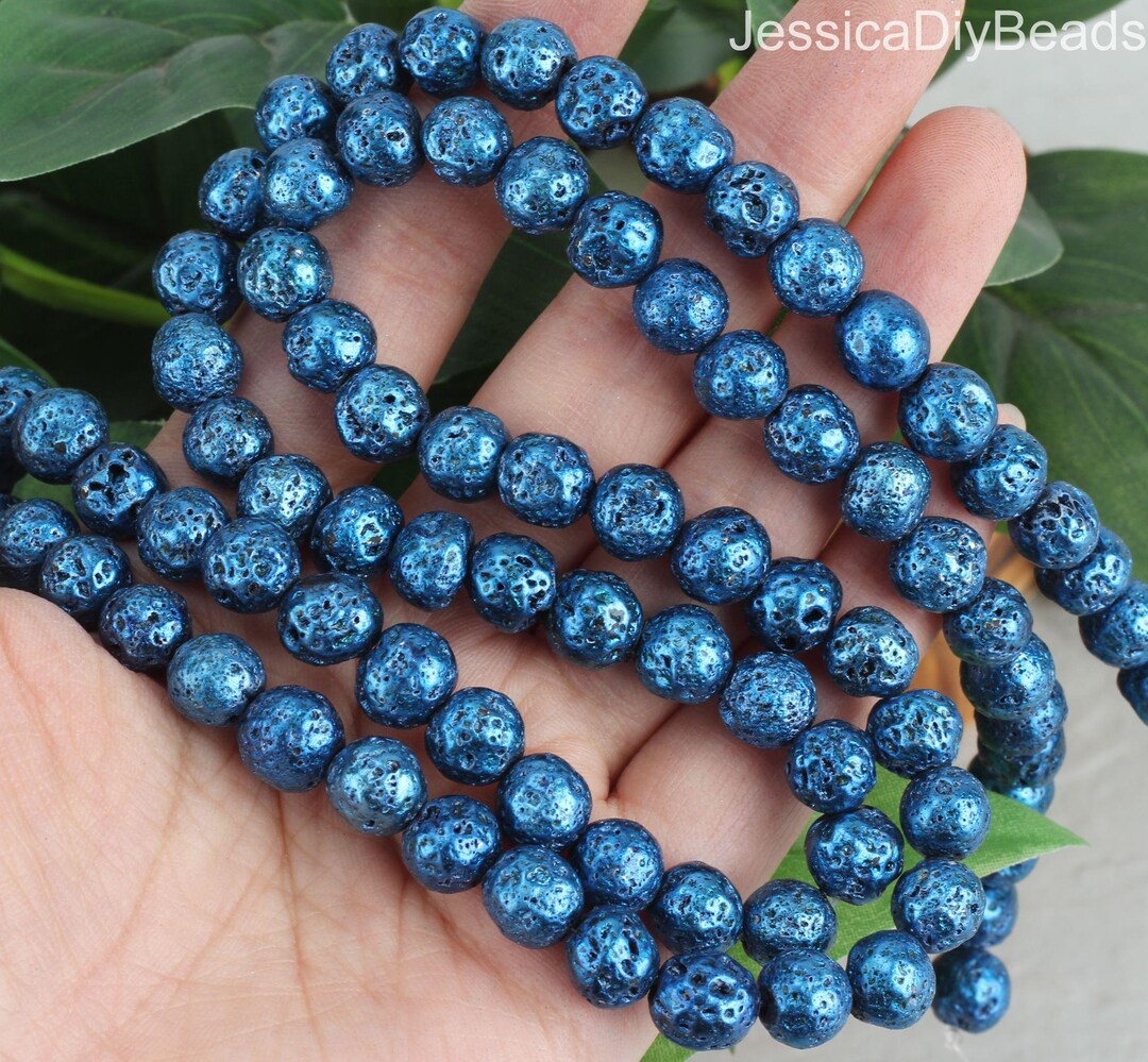 Natural Volcanic Rock Beads,lava Rock Jewelry Gemstone Beads, 6mm 8mm ...