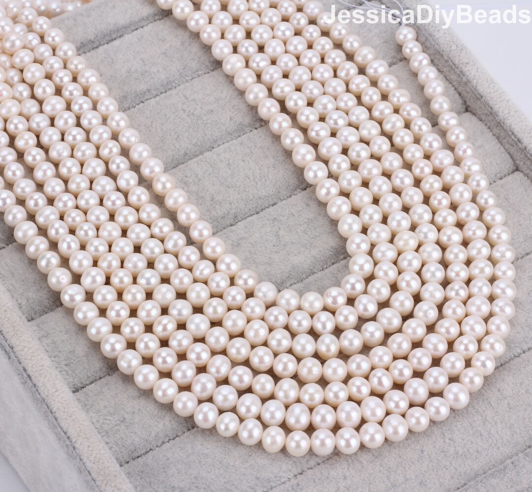 7-8mmaa+ Natural White Freshwater Pearls ,loose Pearl Beads,genuine ...