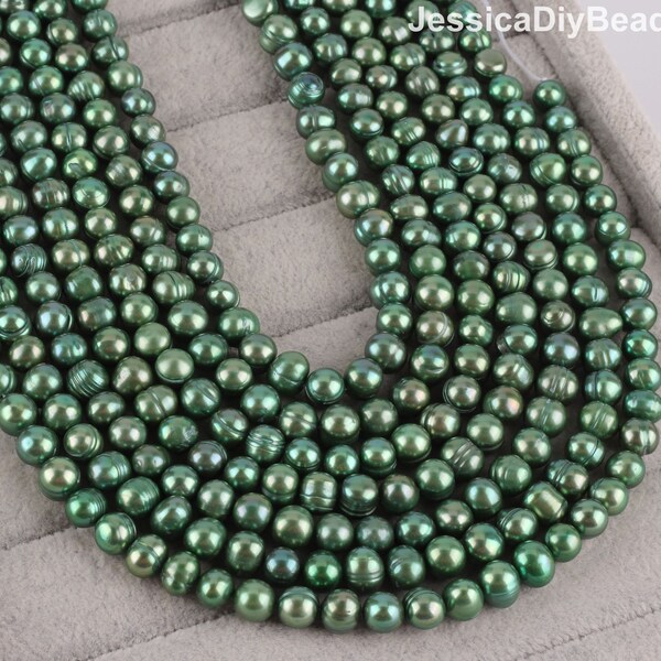 Green Pearl Beads - Etsy