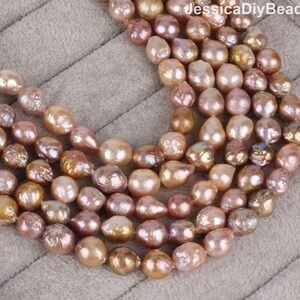 9-11mm Full Strand Multi Color Edison Pearl Beads, Loose Nucleated ...