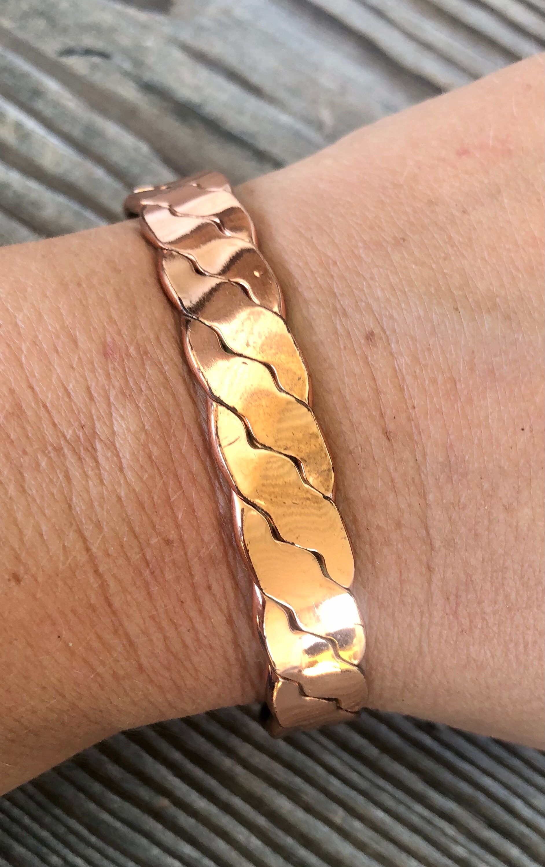 Vintage Copper Cuff Bracelet - Etsy