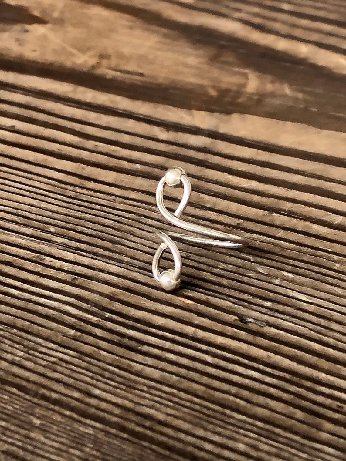Sterling Silver Wire Wrap Ring - Etsy
