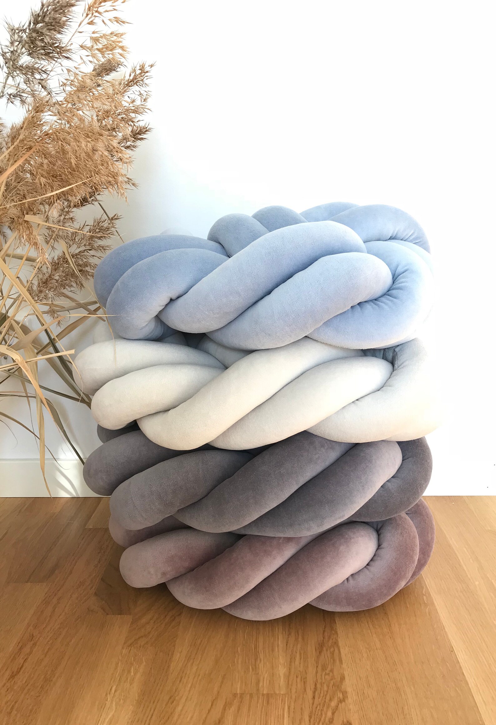 Infinity Knot Pillow Scandinavian Knot Cushion ember Large - Etsy