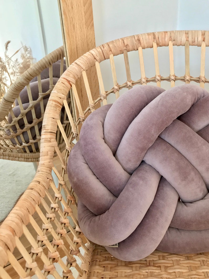 Infinity Knot Pillow Scandinavian Knot Cushion ember Large - Etsy