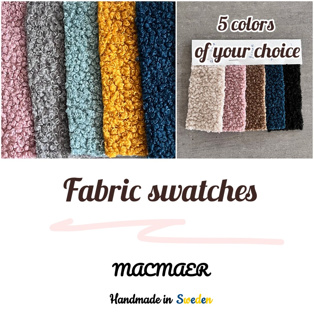 Fabric Samples, Fabric by Meter, Stretch Velvet Fabric, Teddy Boucle ...