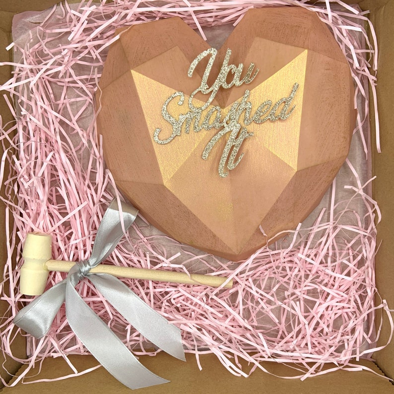 Chocolate Heart Smashable Heart Valentines Day - Etsy UK