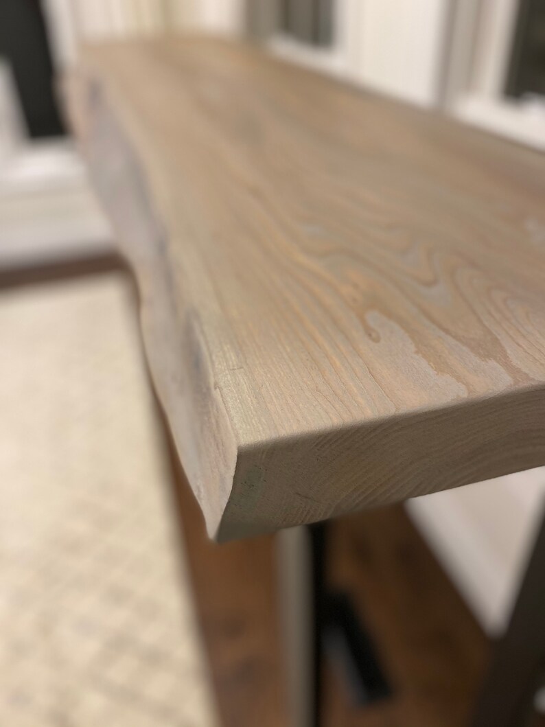 Custom Made Elm Live Edge Sofa Bar Table - Etsy
