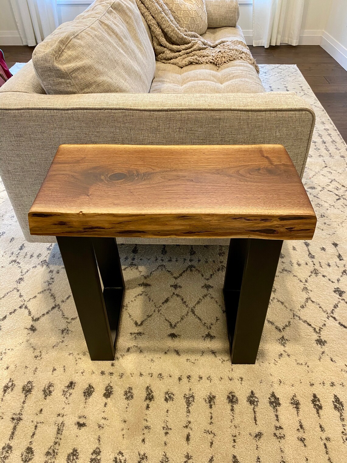 Custom Made Black Walnut Live Edge Side/end Table - Etsy