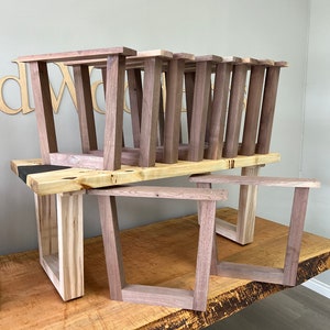 Good Wood Coffee Table Legs (solid Walnut) - Etsy
