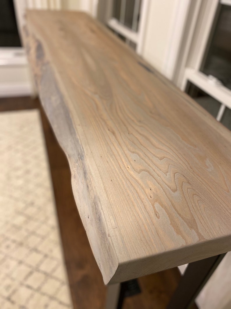 Custom Made Elm Live Edge Sofa Bar Table - Etsy