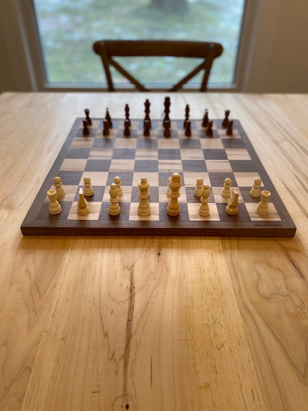 Solid Wood Custom Hand Crafted Chess Board - Etsy