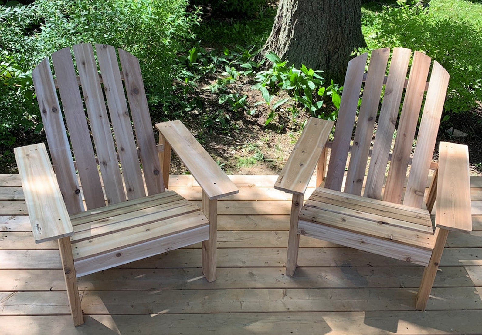 Wooden Hand Made Cedar Muskoka adirondack Chairs - Etsy
