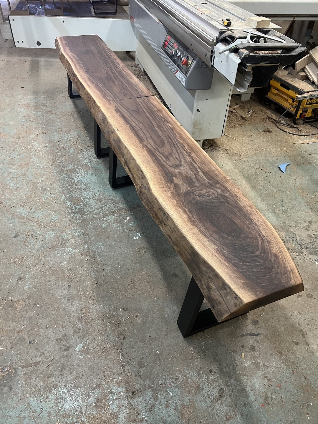 Solid Walnut Bench - Etsy