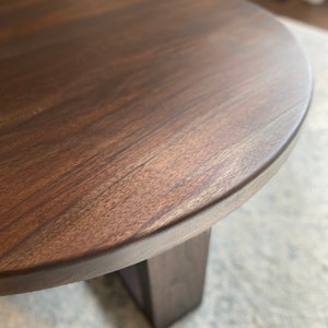 Custom Made Black Walnut Round Coffee Table - Etsy