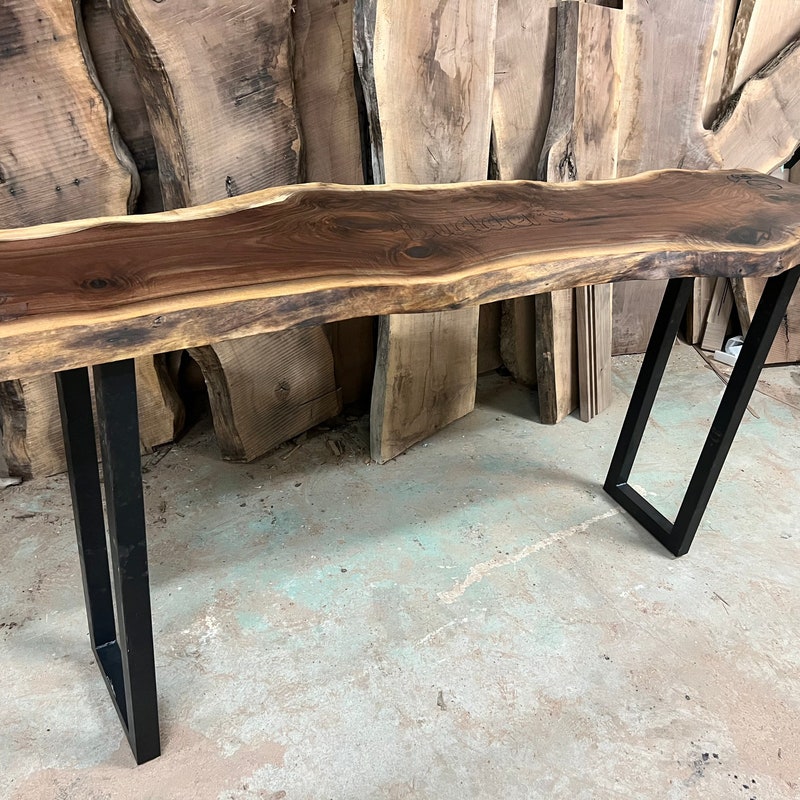 Walnut Sofa Table - Etsy