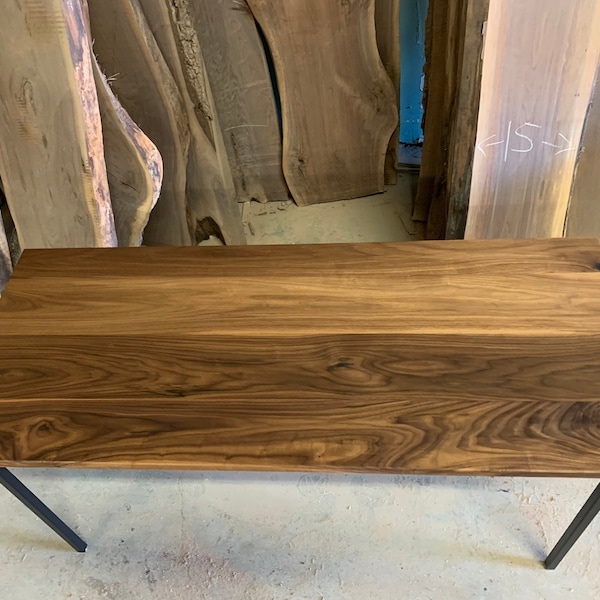 Walnut Desk - Etsy