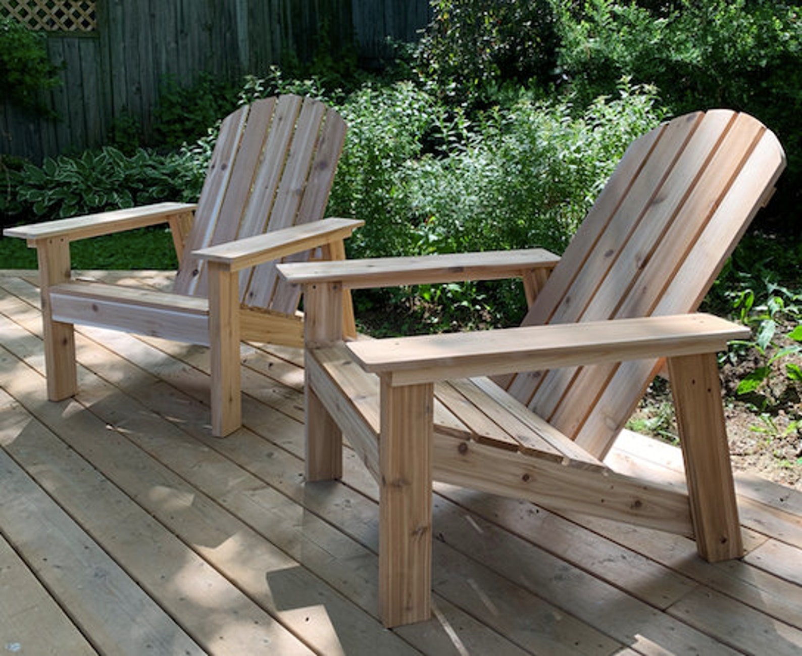 Wooden Hand Made Cedar Muskoka adirondack Chairs - Etsy
