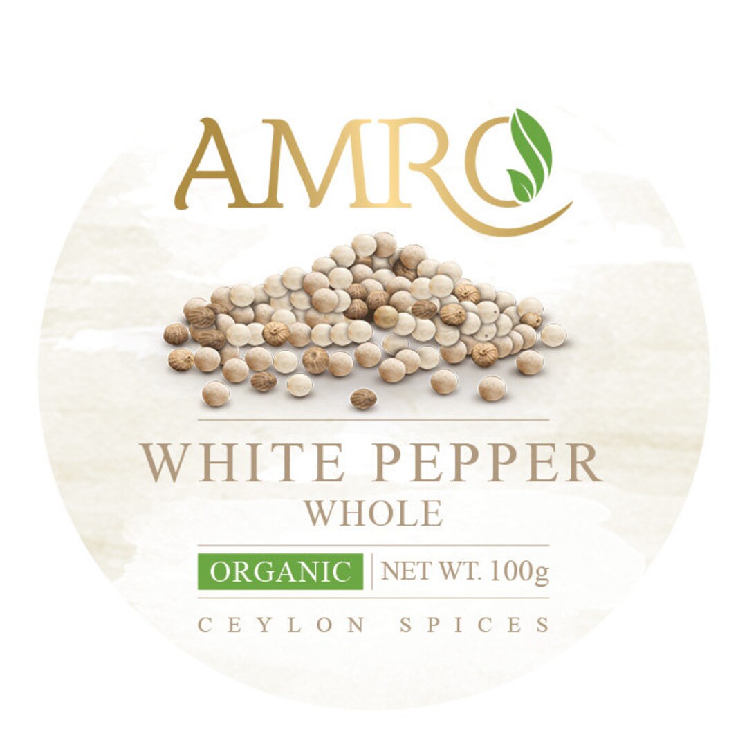 Organic White Pepper Whole. Certified Organic White Pepper Whole ...