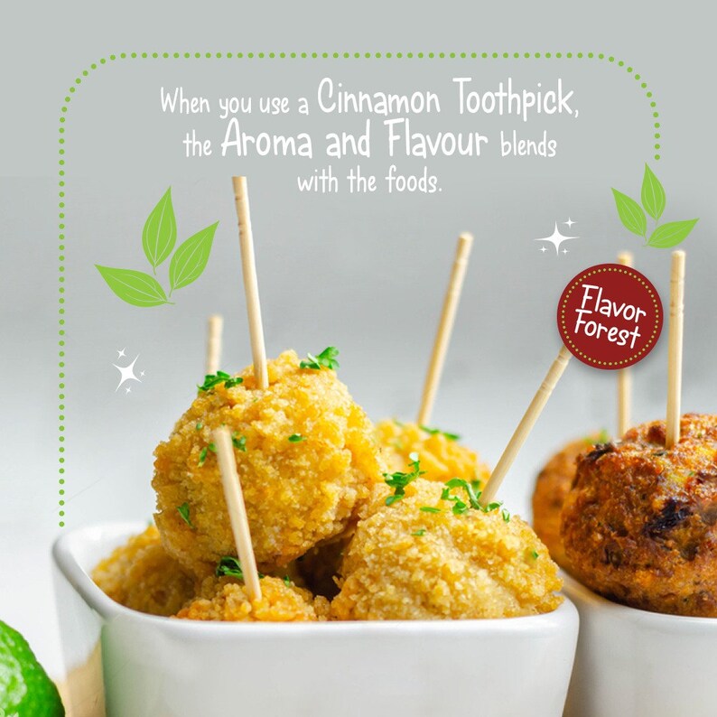 Ceylon Cinnamon Toothpicks, Party-time Toothpicks, 200 Counts, Cinnamon ...